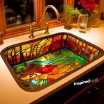Spice Up Your Kitchen with Stained Glass Sinks - A Kaleidoscope of Color!