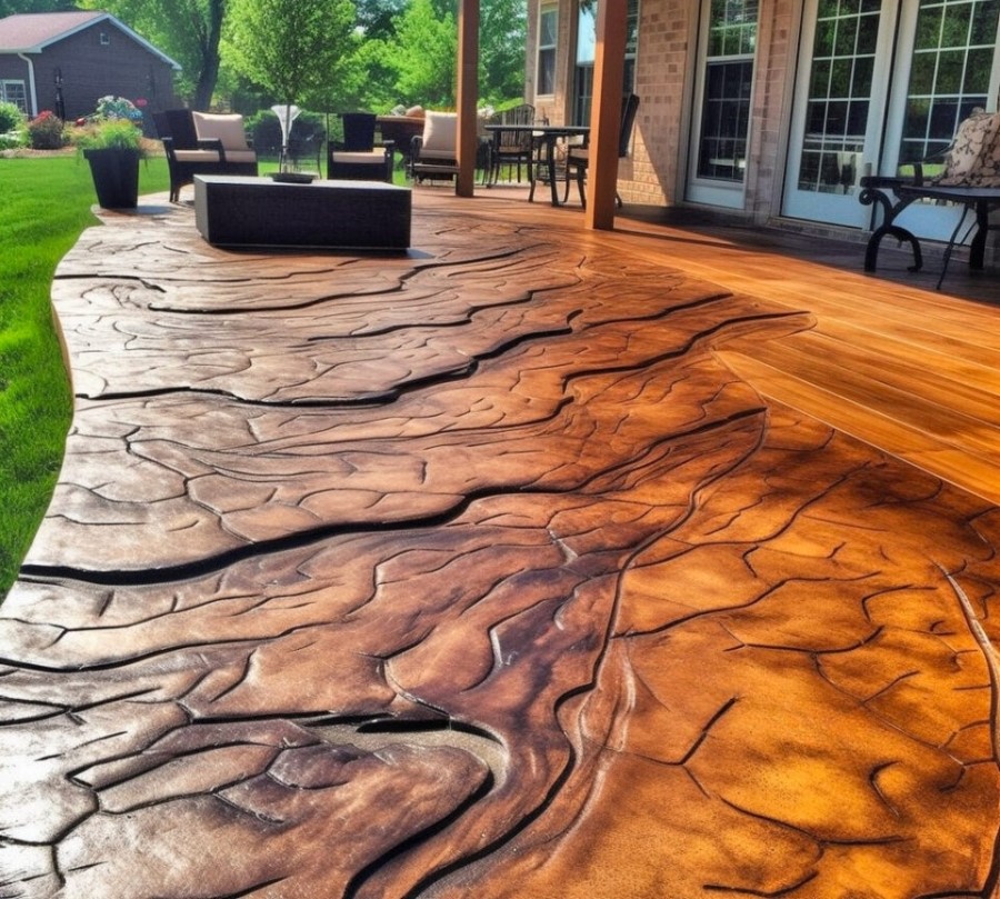 Stamped Concrete That Looks Like Wood: A Unique Approach to Outdoor Design