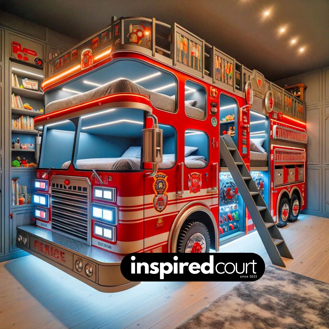 Firetruck Kids Bunk Beds: Ultimate Fun!