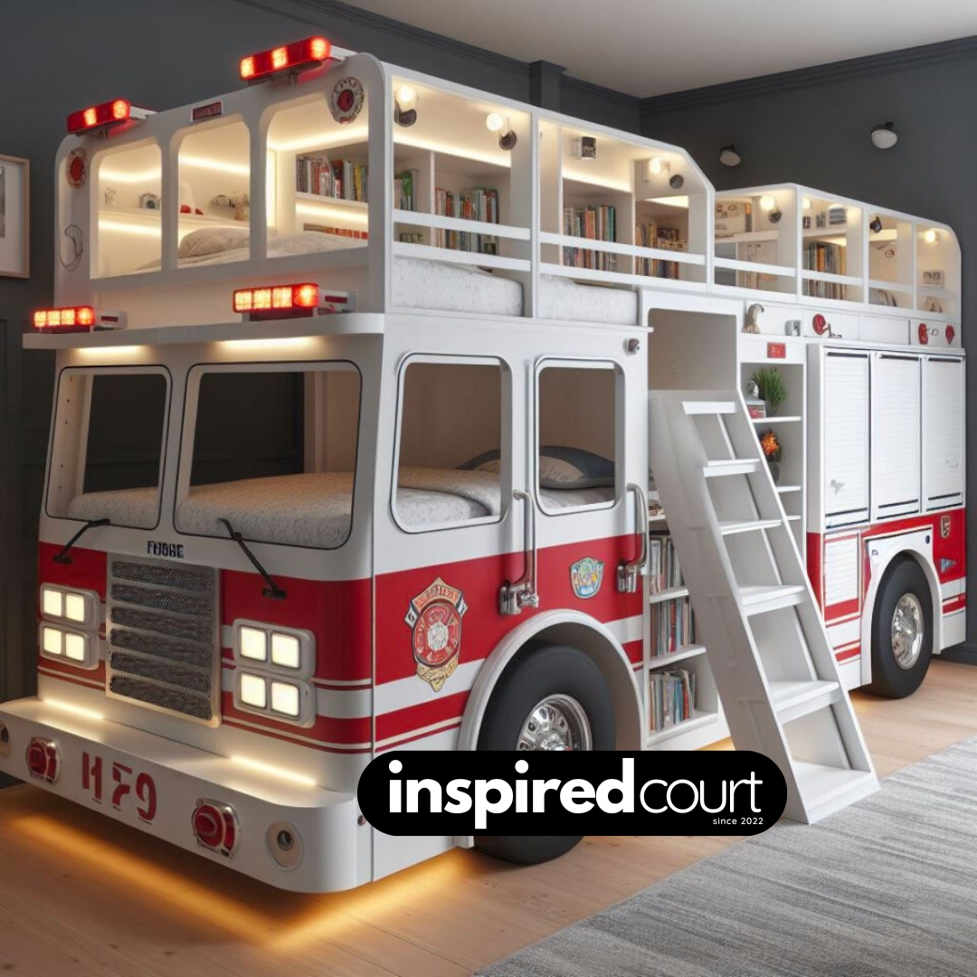Firetruck Kids Bunk Beds: Ultimate Fun!