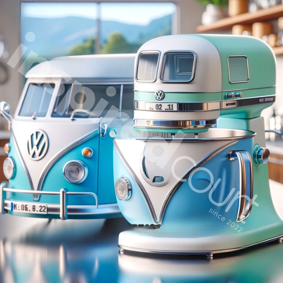 Volkswagen Bus Shaped Kitchen Appliances: A Retro Revival in Your Kitchen