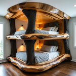 Tree Trunk Bunk Bed: A Natural Masterpiece in Bedroom Design