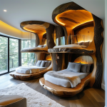 Tree Trunk Bunk Bed: A Natural Masterpiece in Bedroom Design