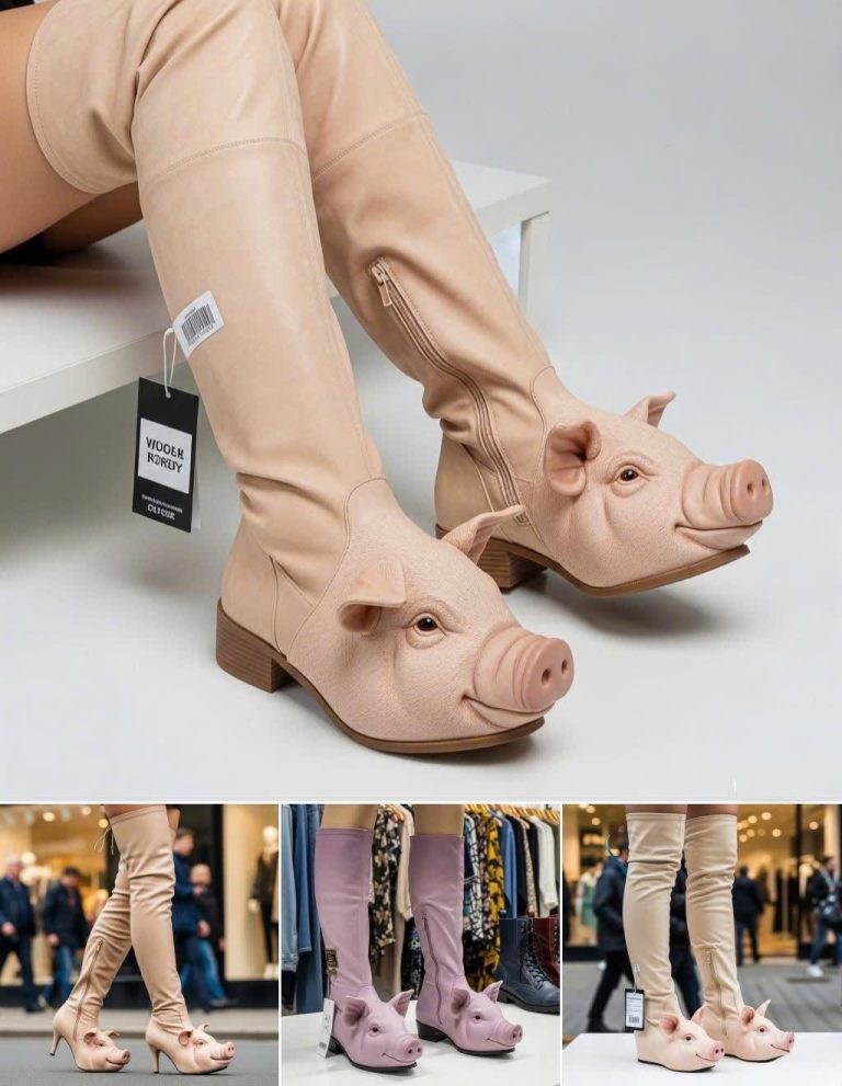 Pig Boots: Step into Farmyard Fun with Adorable Swine-Inspired Footwear ...