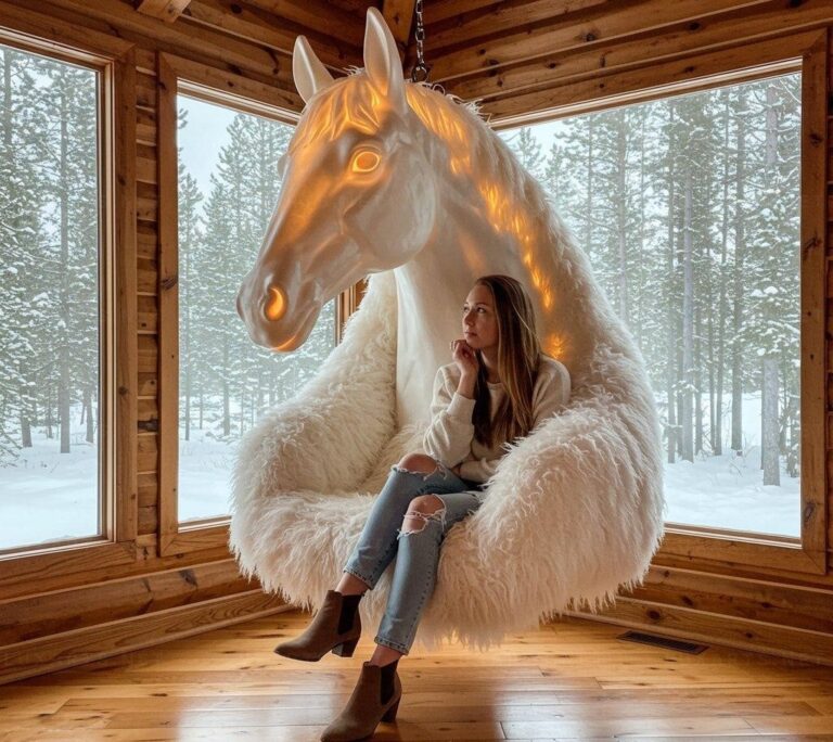 Horse Shaped Hanging Chair: Elevate Your Space with Equestrian Elegance ...